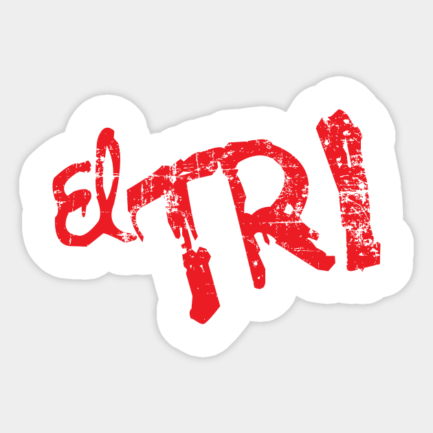 El Tri De Mexico Grunge Design El Tri Sticker Teepublic